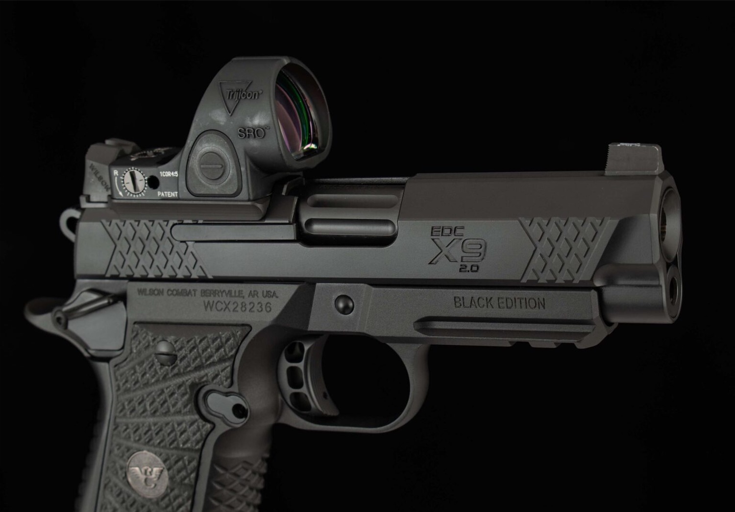 Wilson Combat EDC X9 2.0, 9mm – VFI SERIES, BLACK EDITION, SRO ...