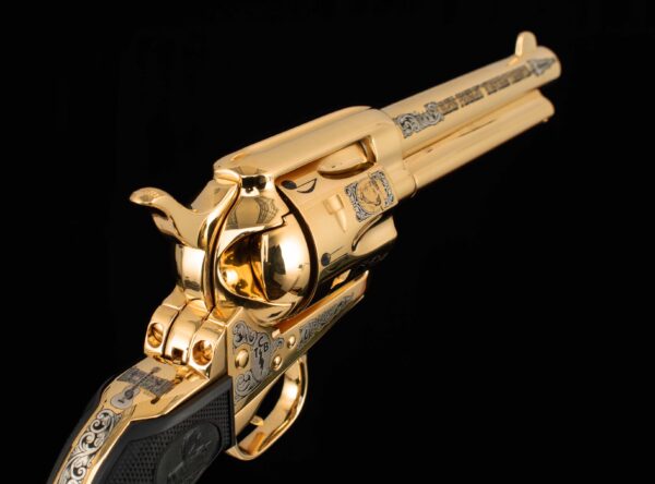 Colt Cowboy SA, Elvis Presley Western Tribute .45Colt – MINT, 24k, CASE ...